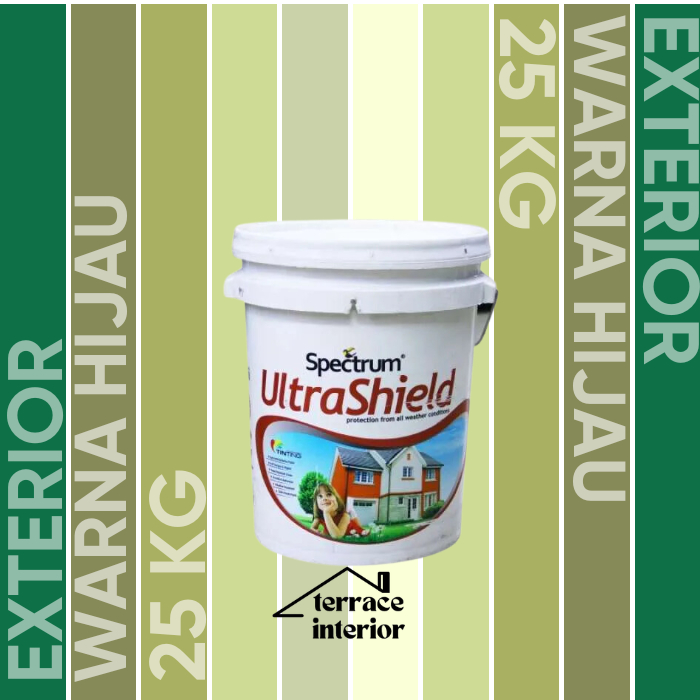 Jual Cat Tembok Spectrum Ultrashield Warna Hijau 25 Kg | Shopee Indonesia