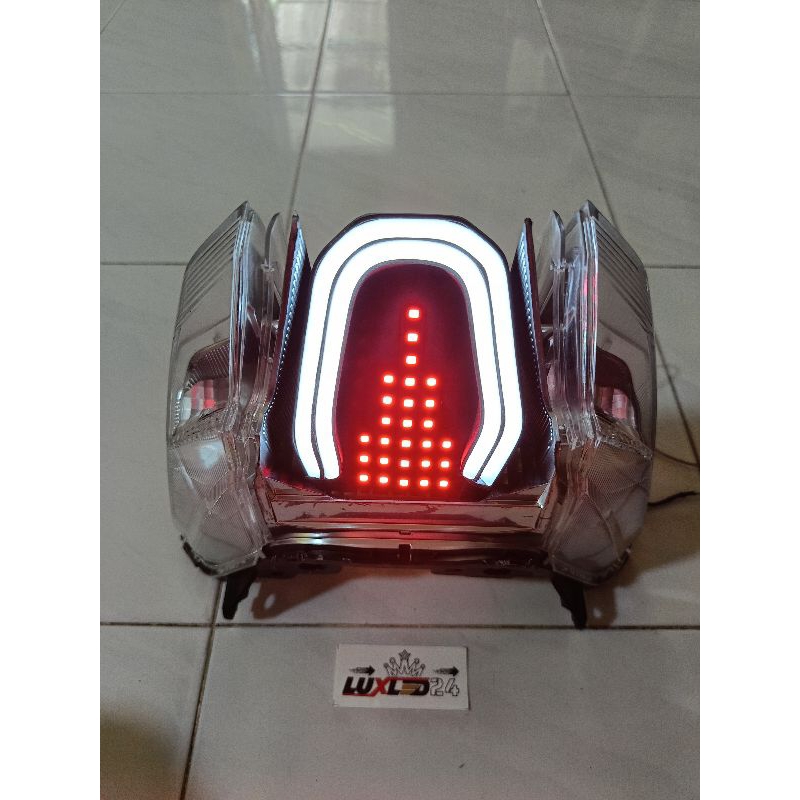 Jual Stoplamp NON RUNNING Double alis beat Gen 2 thn 2024 warna putih ...