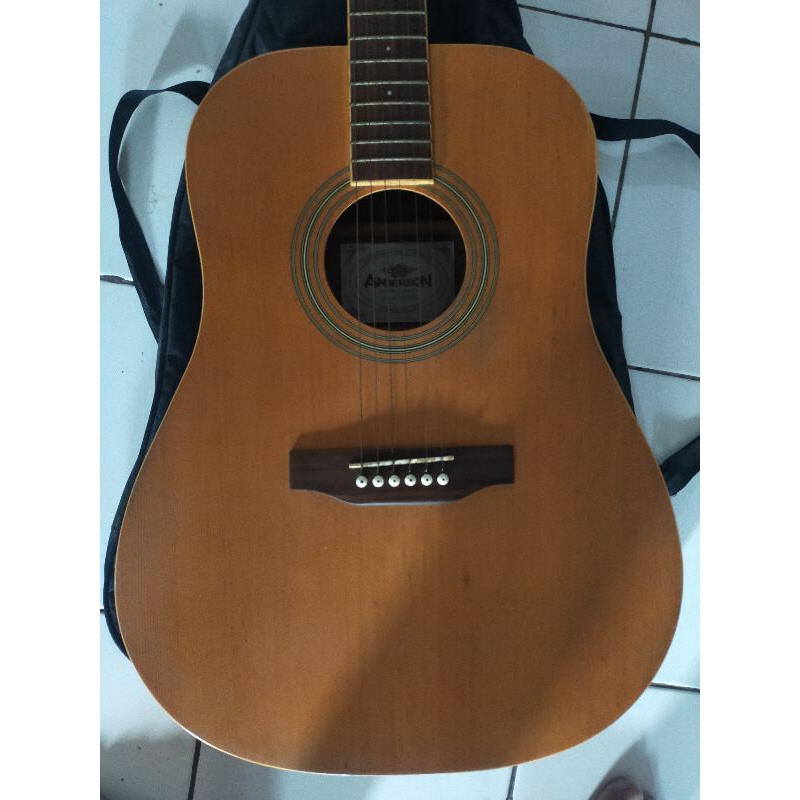 Jual gitar akustik elektrik string merk Anderson AF12N asli original | Shopee Indonesia