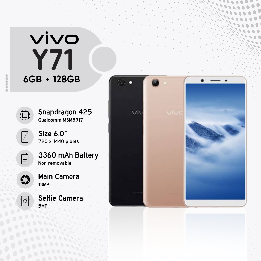 Jual HP VIVO Y71 RAM 6/128GB 4G Smartphone Android GARANSI | Shopee Indonesia