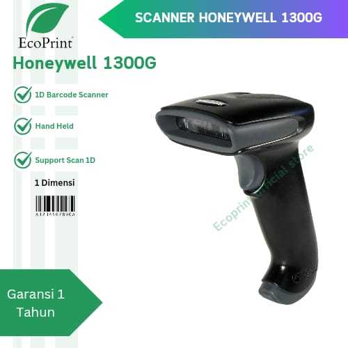 Jual ECOPRINT Scanner Barcode Honeywell 1300G | Shopee Indonesia