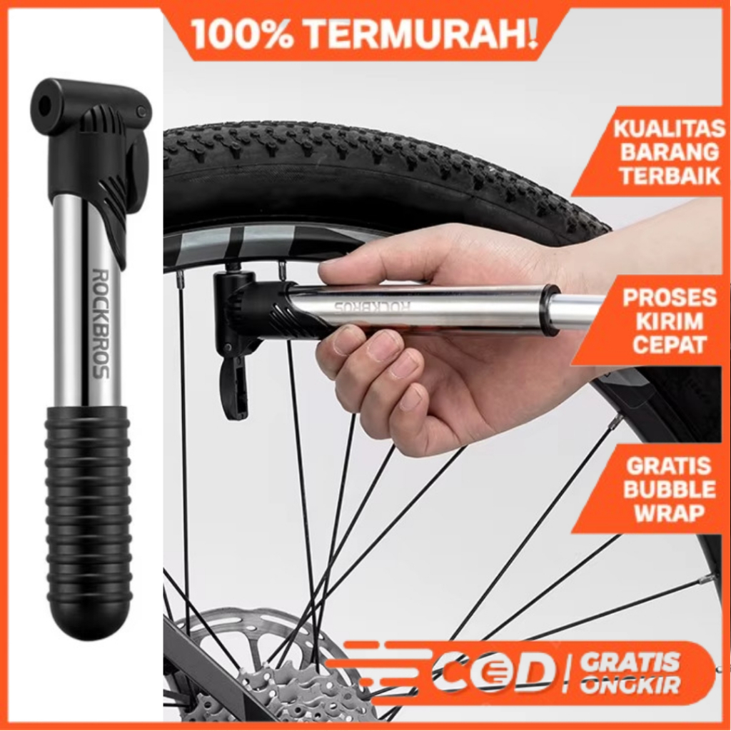 Jual Pompa Tangan Rockbros Pompa Sepeda Motor Alloy Pompa Portable ...