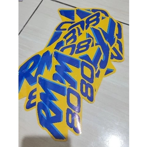 Jual Sticker Decal Suzuki RM 80 RM80 1989 Custom Hatesix | Shopee Indonesia
