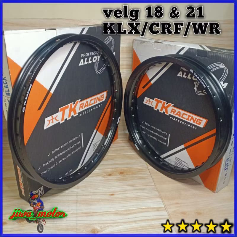 Jual Velg TK Racing Bright CRF 150 L / KLX 150 / WR 155 Ring 18 & 21 ...