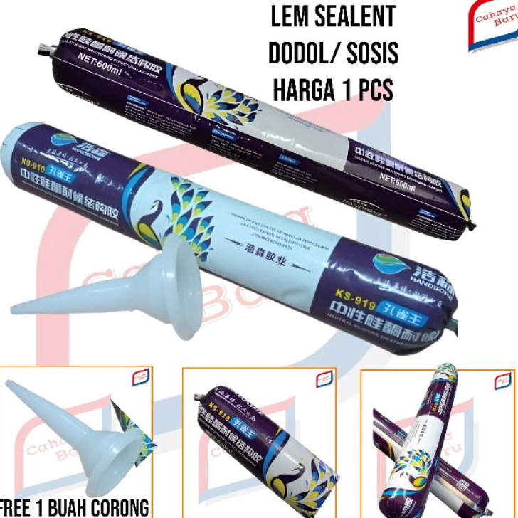 Jual Lem sosis lem sealent kaca lem sosis bostik 6ml lem sosis handsome ...