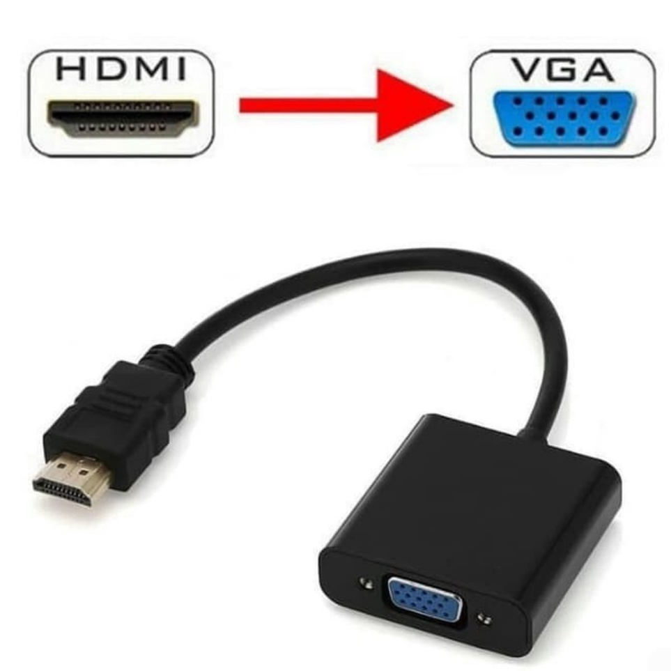 Jual Converter HDMI to VGAKabel HDMI to VGAKonektor HDMI to VGA NON ...