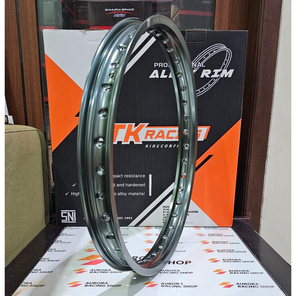 Jual VELG TK BRIGHT 17 X 140 HOLE 36 TITANIUM / ABU ABU | Shopee Indonesia