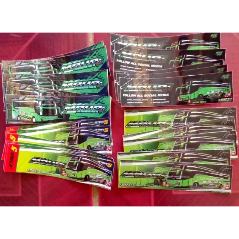 Jual 6 stiker bus basuri MAUDI | Shopee Indonesia