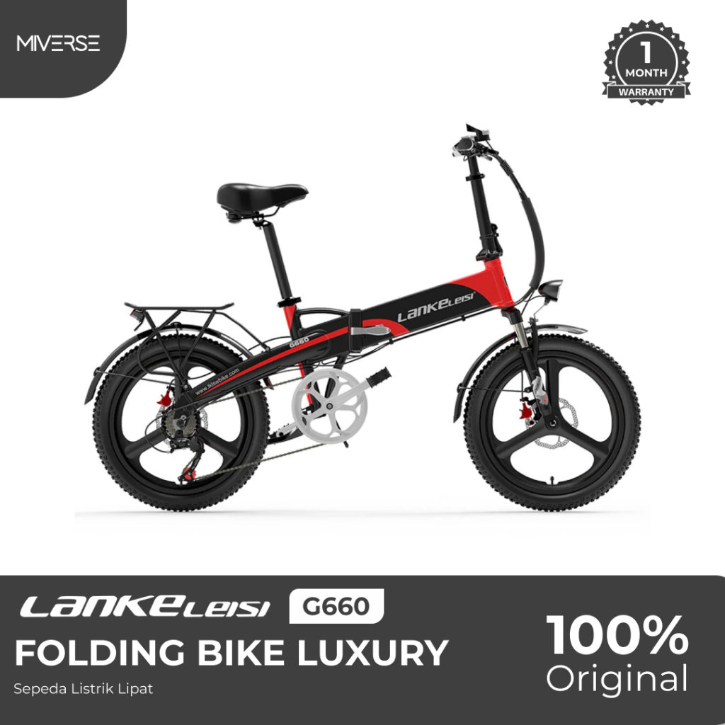 Jual Lankeleisi G660 Sepeda Listrik Lipat Folding Bike Luxury Edition ...