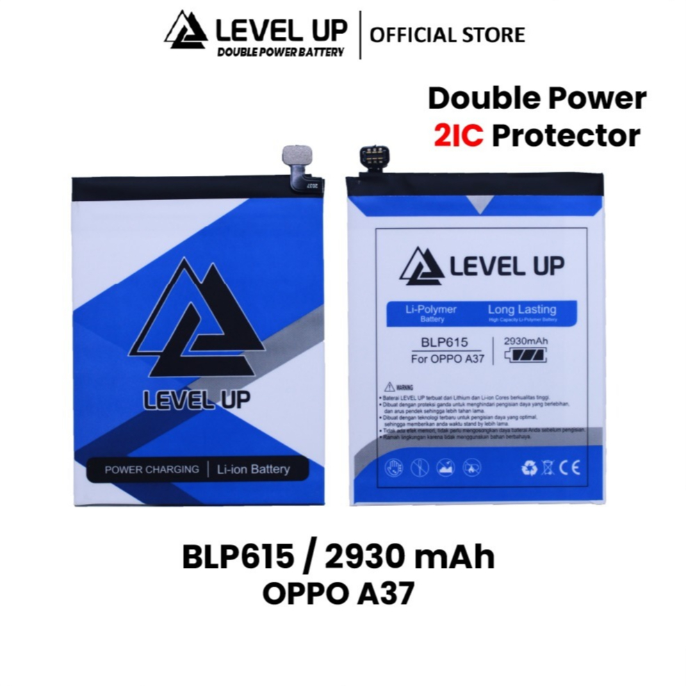 Jual LEVEL UP Baterai Oppo A37 - A37F - Neo 9 BLP615 Double Power ...
