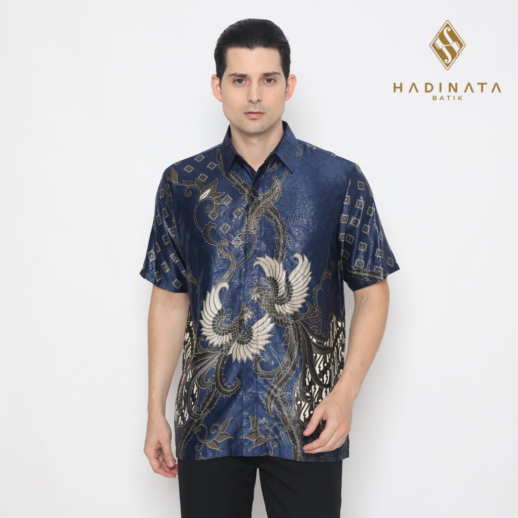 Jual Hadinata Batik Premium Kemeja Batik Pria Lengan Pendek Semi Sutra ...