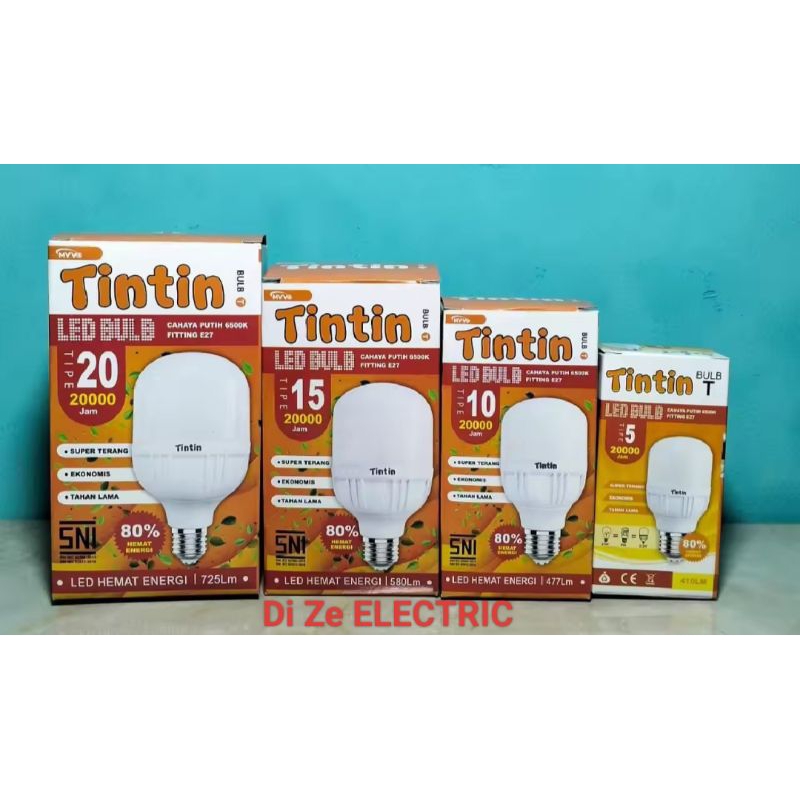 Jual Lampu LED/Bohlam LED Putih Type 5W-10W-15W-20W-30W-40W ((Harga paket)) | Shopee Indonesia