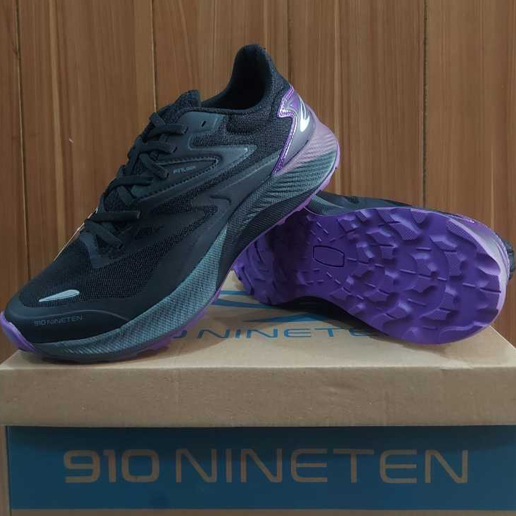 Jual Sepatu Running 910Nineten Yuza feral Hitam/Ungu/Abu-abu | Shopee ...