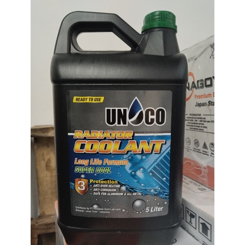 Jual AIR RADIATOR COOLANT 5 LITER UNOCO AIR PENDINGIN ANTI KARAT 100 ...
