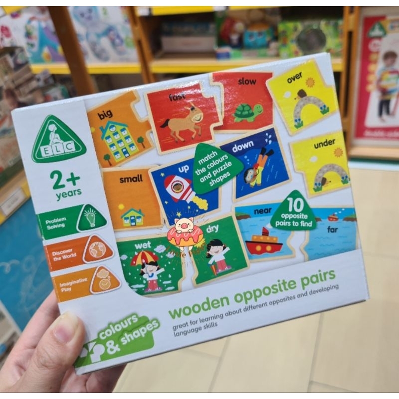 Jual ELC wooden opposite pairs puzzles | Shopee Indonesia