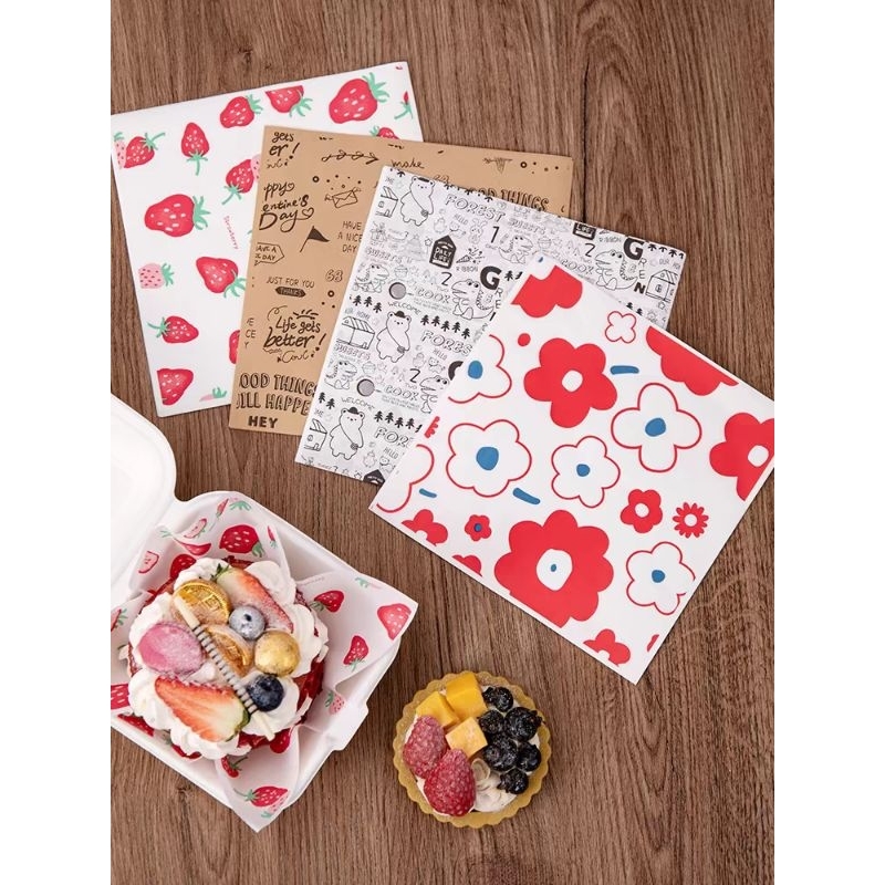 Jual KERTAS ROTI ALAS KUE PAPER KUE 38*28 CM / 18*18 CM BENTO | Shopee ...