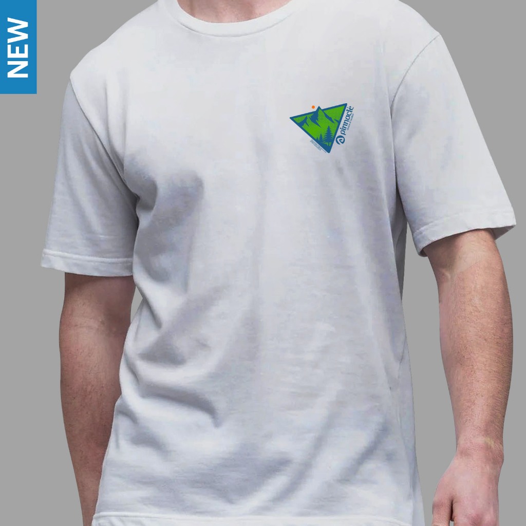 Jual Pinnacle Pro Official T-Shirt Mountain Go - White | Shopee Indonesia