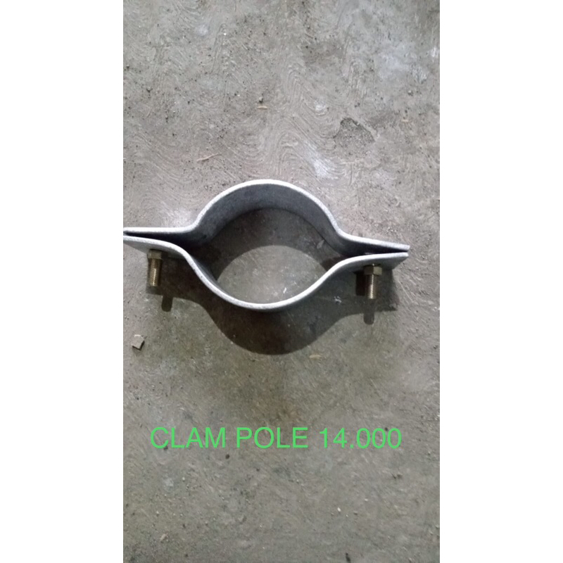 Jual clam pole / clamp ukuran 2.5 inci-3inci/clam telkom/clam biznet ...