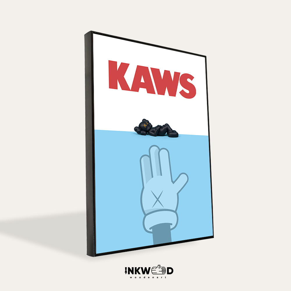 Jual POSTER KAWS JAWS - FRAMEBLOCK ARTWORK PAJANGAN DINDING AESTHETIC ...