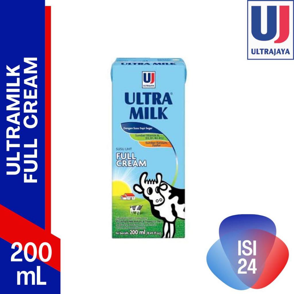 Jual Ultra Milk Susu UHT 200 ML 24 PCS (BISA CAMPUR) | Shopee Indonesia