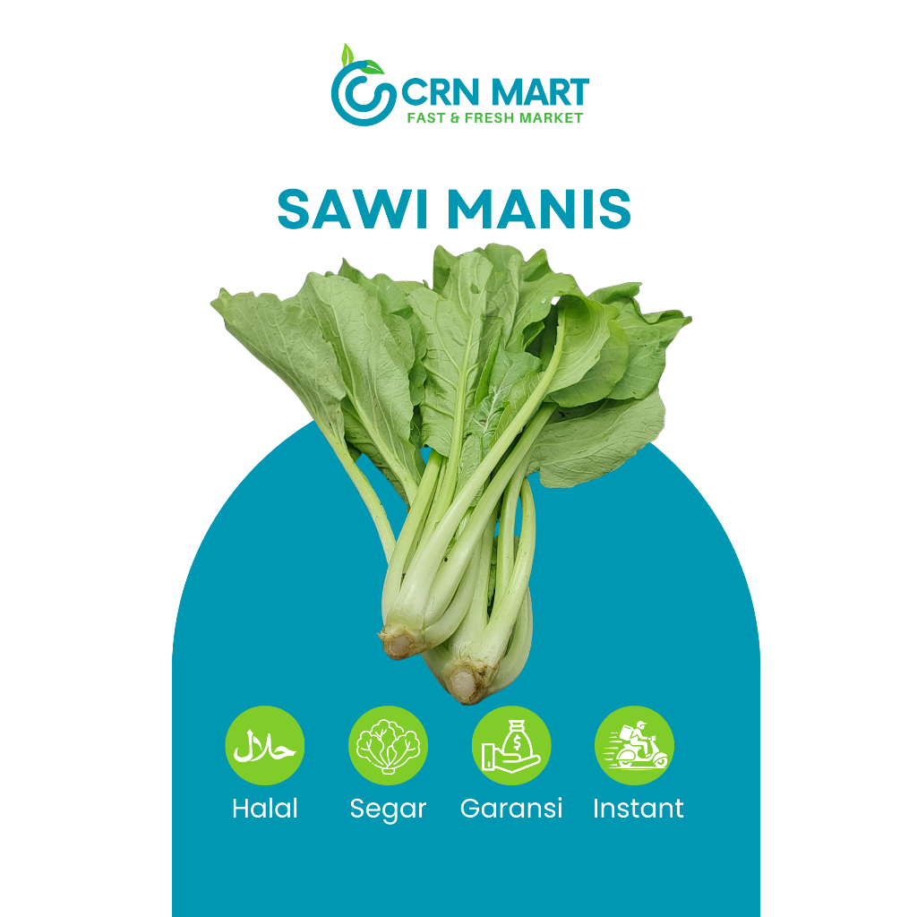 Jual CRN MART - Sawi Manis Hijau Segar/Sawi Indomie Segar/Sayuran Segar ...