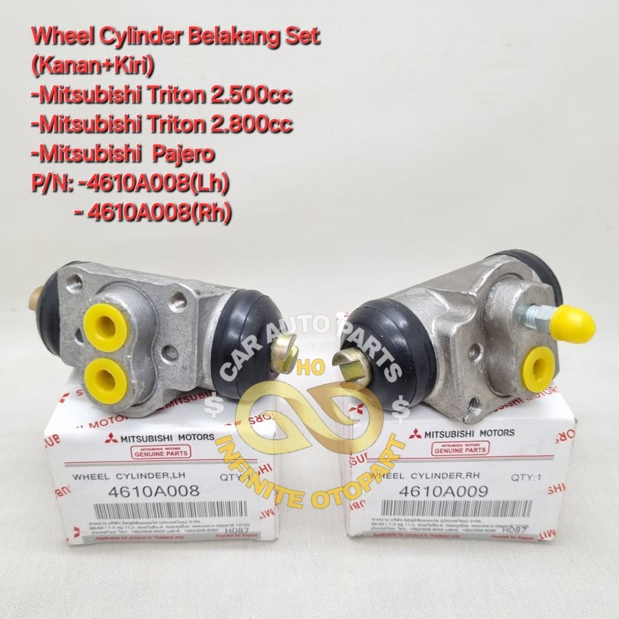 Jual WHEEL CYLINDER BELAKANG MASTER REM SET TRITON 2.5 2.8 PAJERO ...