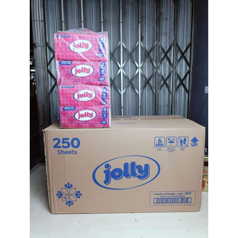 Jual Tisu Jolly 250 Sheets 2 Ply (1 Dos 48 Pcs) | Shopee Indonesia