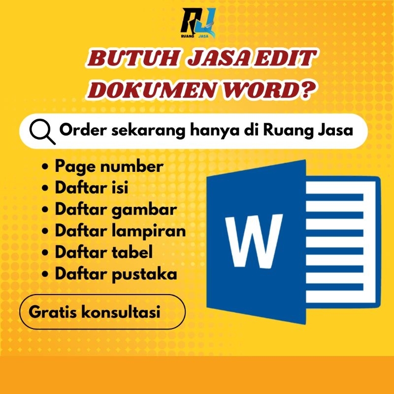 Jual EDIT DOKUMEN WORD | DAFTAR ISI | DAFTAR TABEL | DAFTAR GAMBAR/GRAFIK | DAFTAR PUSTAKA ...