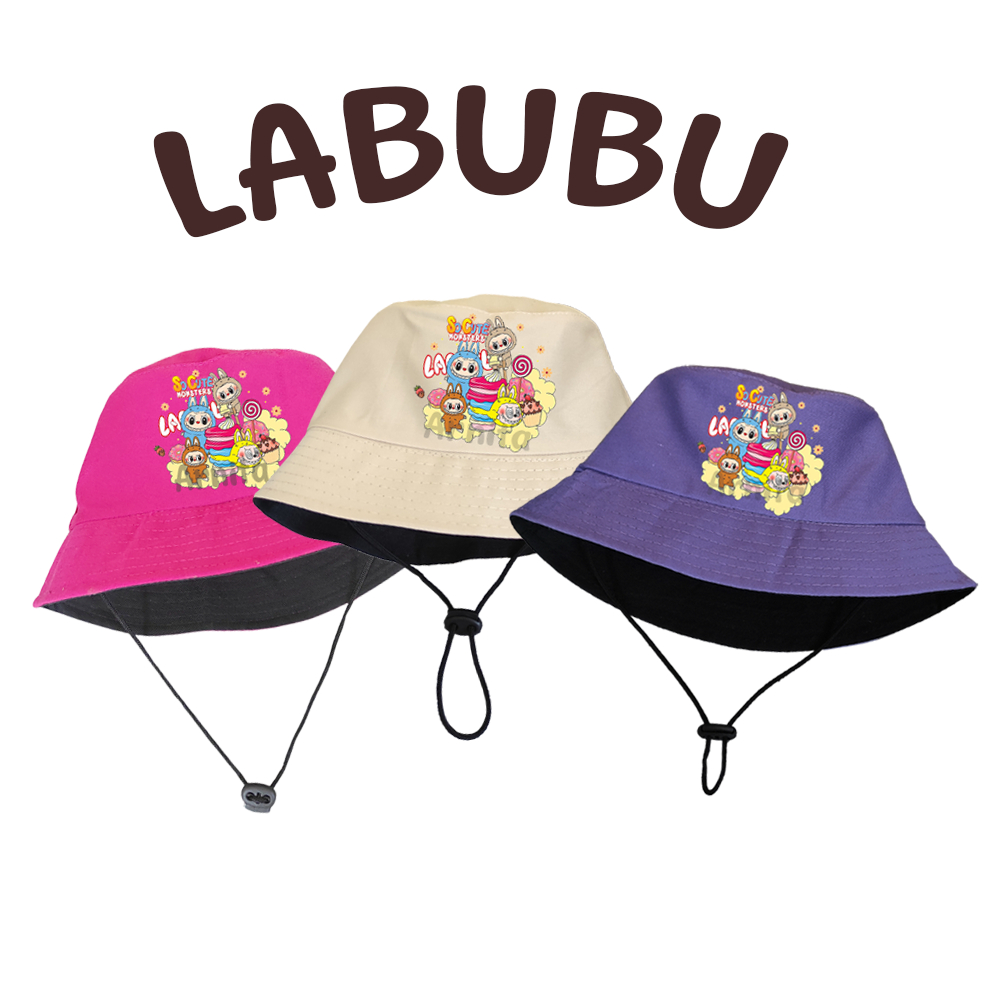 Jual Topi labubu anak perempuan dan anak laki laki Topi bucket anak ...