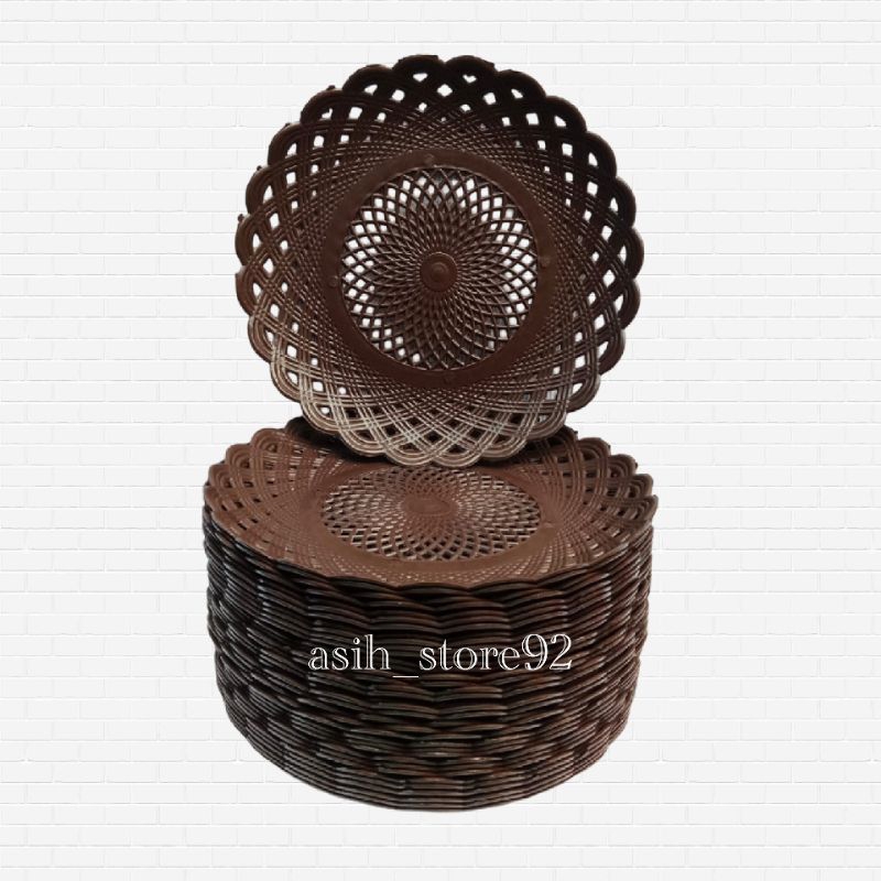 Jual Piring Rotan Plastik PAKET 3 LUSIN 36 PCS | Shopee Indonesia
