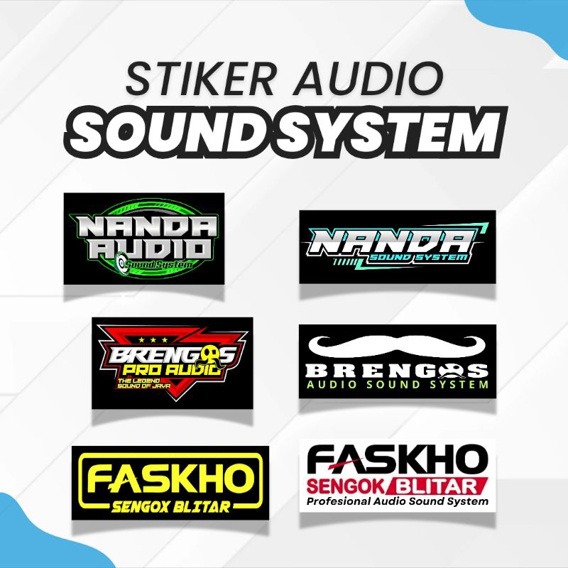 Jual 𝐅𝐀𝐒𝐊𝐇𝐎 𝐁𝐑𝐄𝐍𝐆𝐎𝐒 𝐍𝐀𝐍𝐃𝐀 Stiker Sound Balap Audio Sound System Sound ...