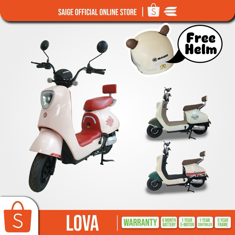 Jual SEPEDA LISTRIK RODA 2 | SAIGE LOVA | Shopee Indonesia