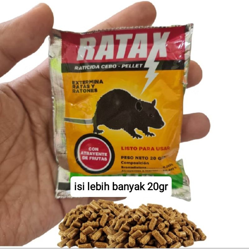 Jual ORIGINAL RACUN TIKUS RATAX MATI KERING DI TEMPAT ISI 20GR AMPUH ...