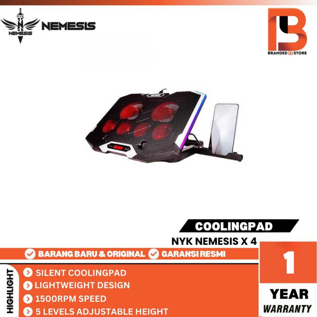 Jual NYK Nemesis Cooling Pad X4 X-4 X 4 STORMBREAKER COOLING FAN ...