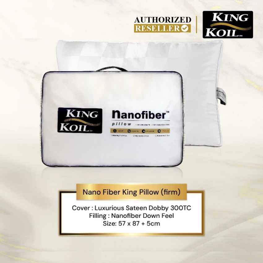 Jual Bantal KingKoil NANOFIBER KING SIZE pillow - Original 100% King ...