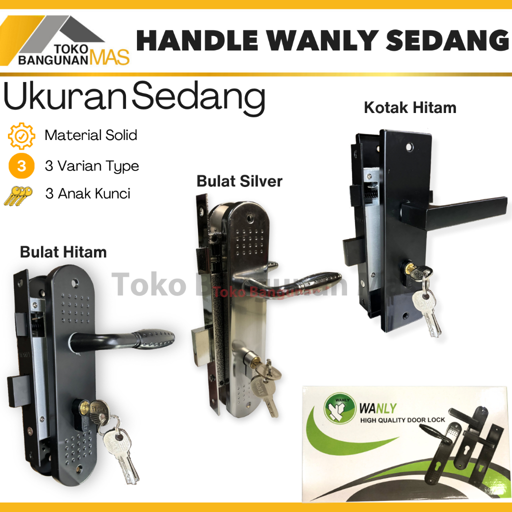 Jual Handle Pintu rumah Tanggung 20 CM WANLY /Handle pintu rumah Ukuran ...