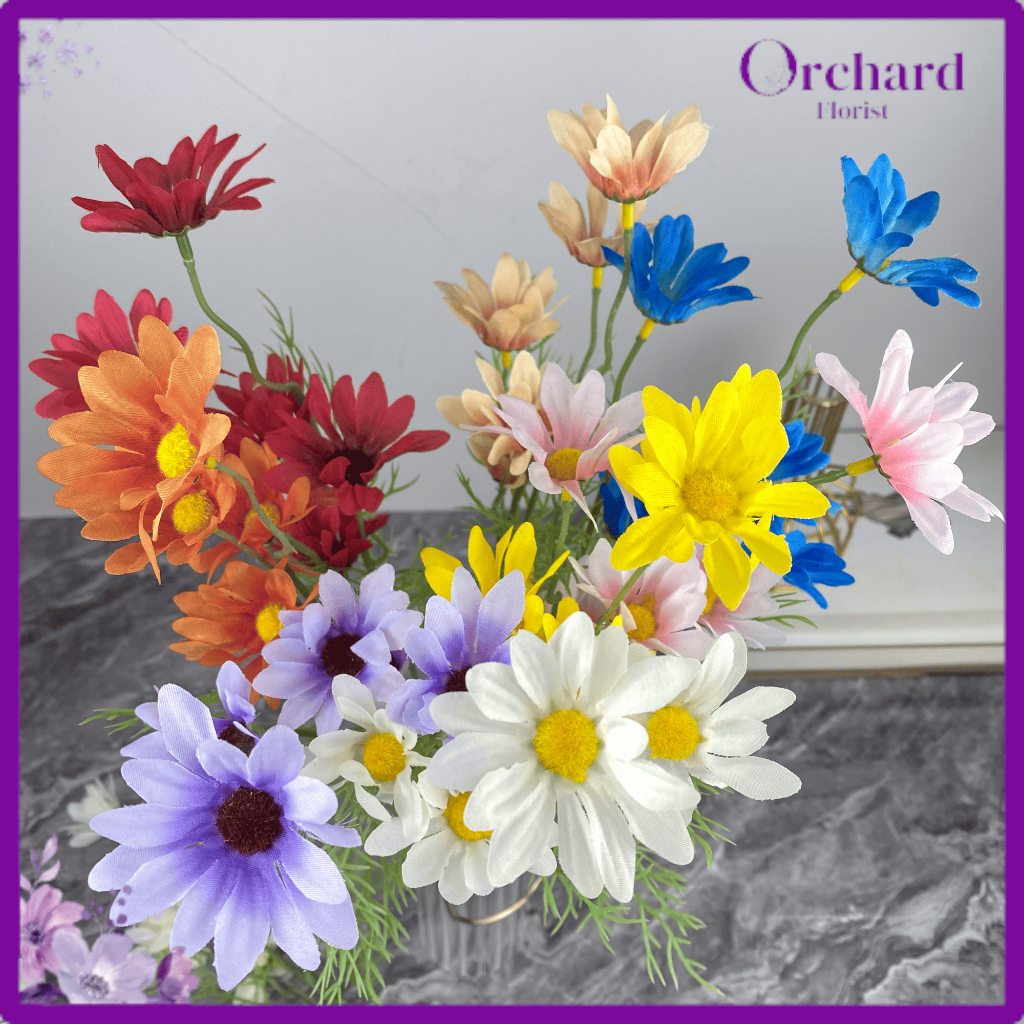Jual Bunga Daisy Aster Cemara Panjang Artificial Flowers Daisy ...