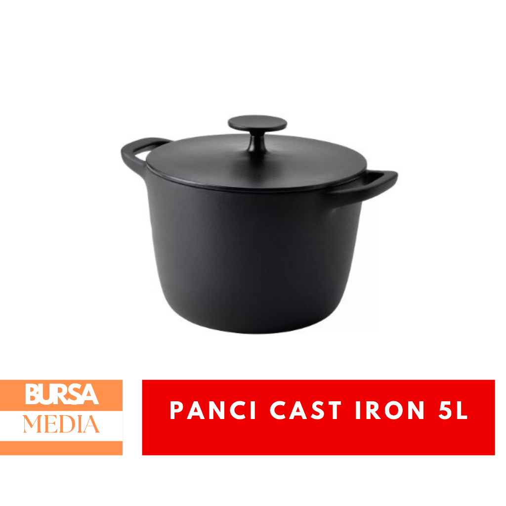 Jual Panci Besi Tuang Dgn Tutup Pot With Lid Enamelled Cast Iron Matt ...