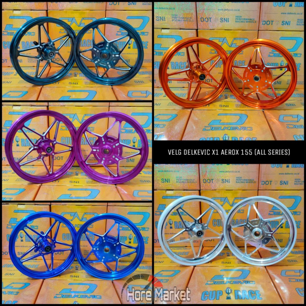 Jual Velg Delkevic Aerox 155 New Old / Velg Bintang X1 DND 185 x 215 ...