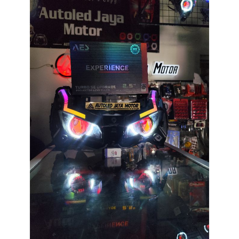 Jual HEADLEMP ADV 150 & 160 COSTUM BILED AES TURBO EXSPERIENCE 60 WATT ...