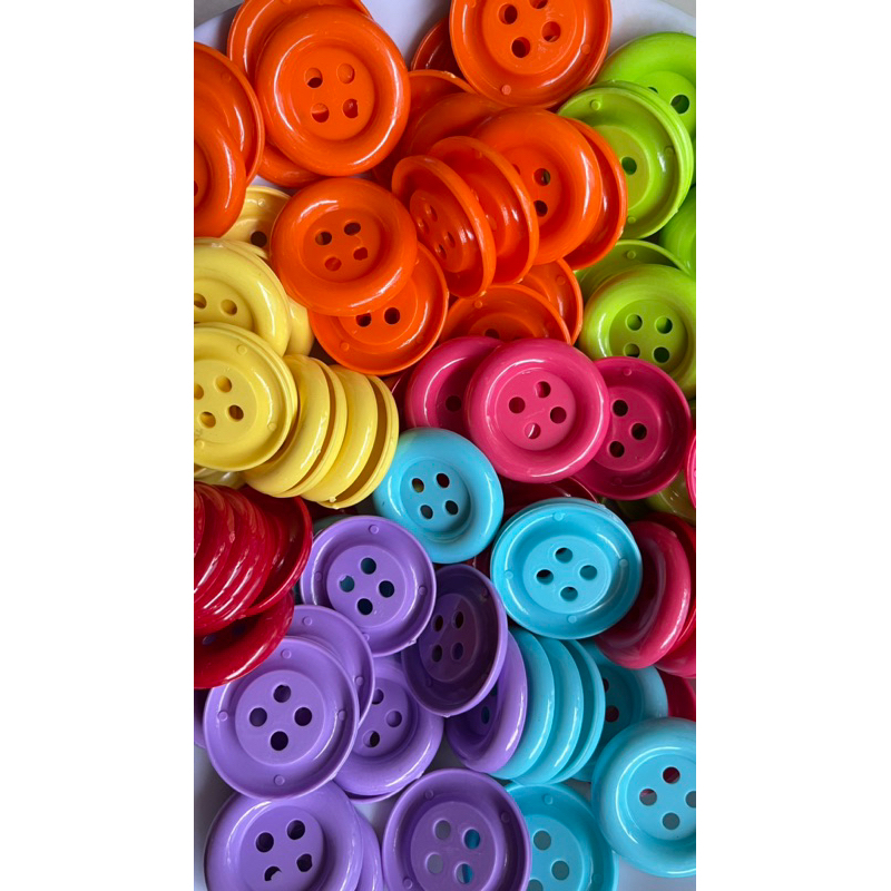 Jual Kancing besar 3.5 cm / montessori / mainan anak / mainan edukasi ...