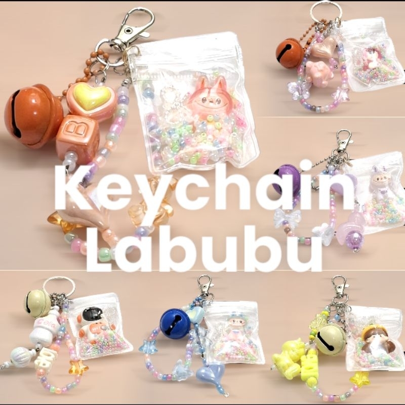 Jual Labubu Keychain Gantungan Kunci Strap Phone Bag Tas Lucu Labubu ...