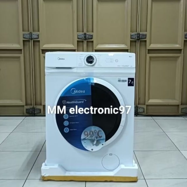 Jual Mesin cuci Midea front loading 7.5 kg MF100W75 MF-100W75 | Shopee ...