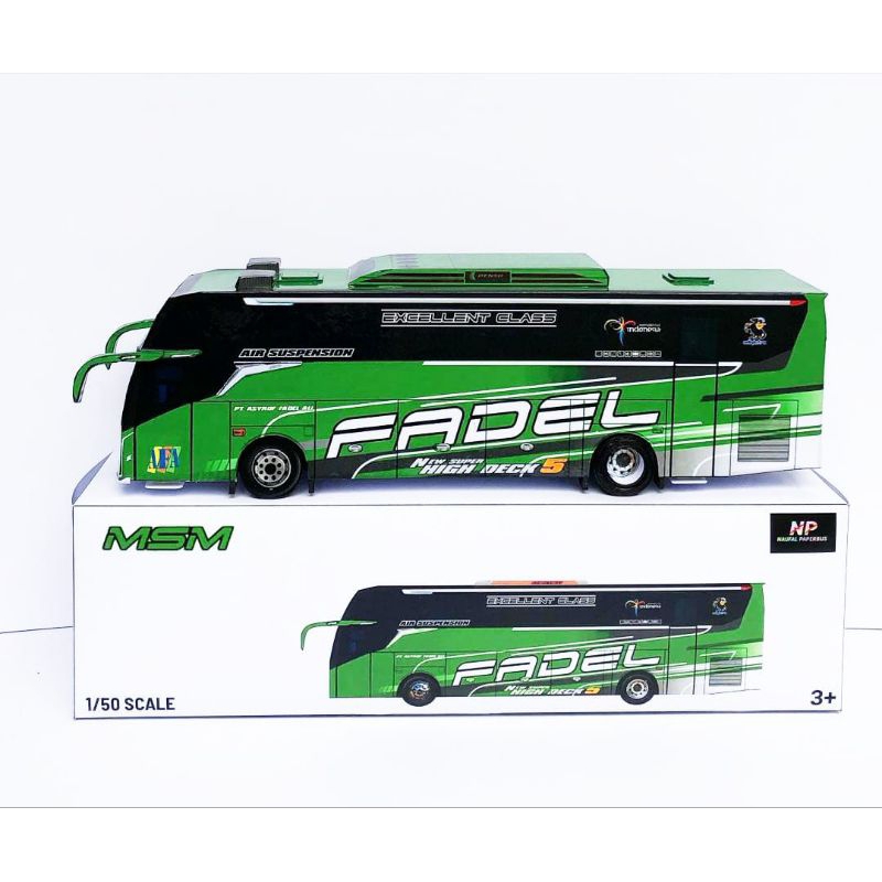 Jual Miniatur Bus MAUDI JB 5 MSM ASYROF 1/50 Papercraft bis Viral ...