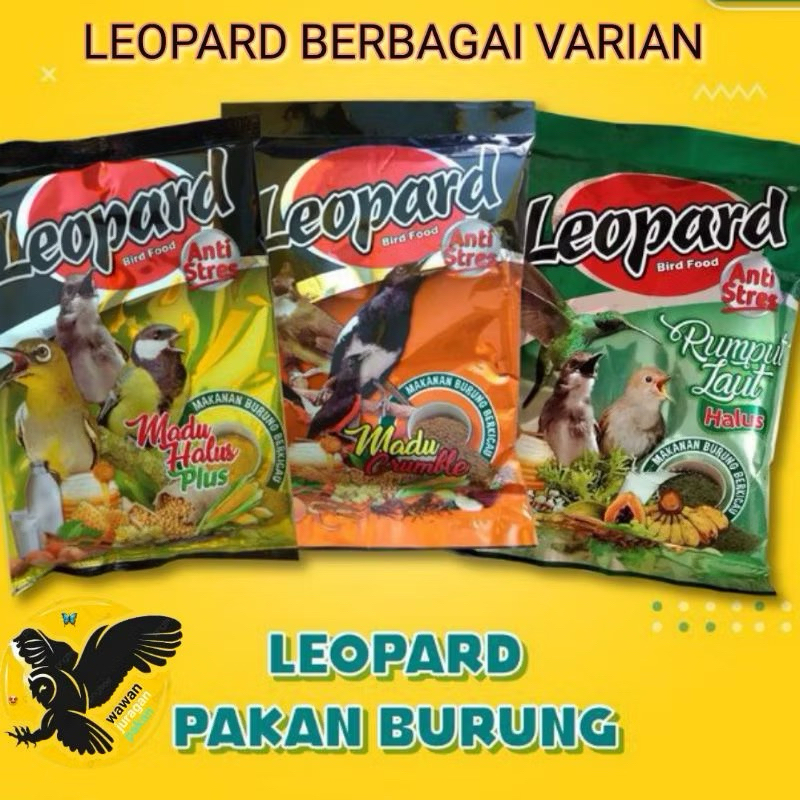 Jual LEOPARD PAKAN BURUNG VOER RUMPUT LAUT MADU HALUS MADU CRUMBLE ANTI ...