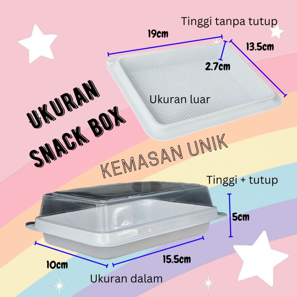 Jual Mika Snack box putih TEBAL (10PCS) Mika kue mangkok | Shopee Indonesia