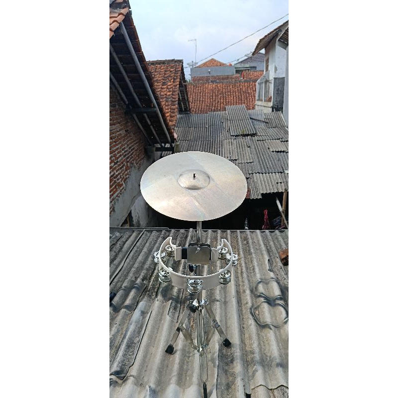 Jual paket stand +Simbal +tamborin icik Simbal kuning markis marawis ...