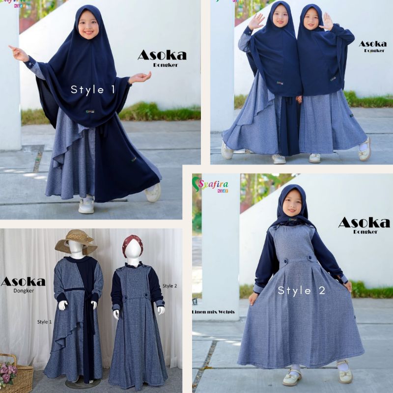 Jual [COD] ASOKA SYAFIRA KIDS SIZE S-XXXL (3th-Remaja) GAMIS ANAK CADAR ...
