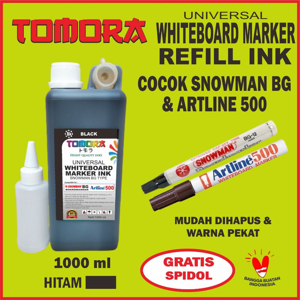 Jual Tinta Spidol Whiteboard Tomora 1 liter (Mudah dihapus) khusus ...