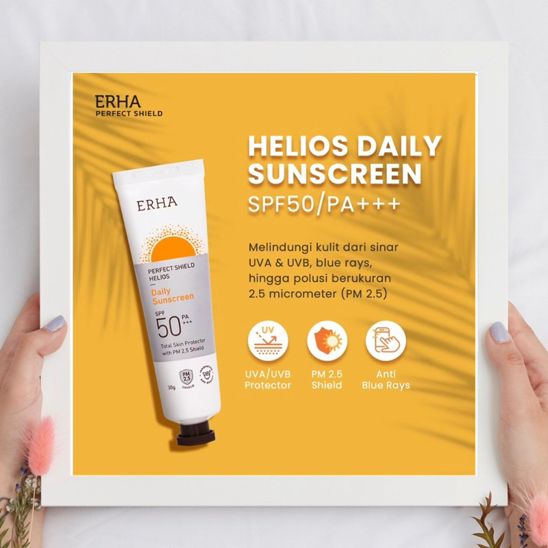 Jual ERHA Perfect Shield Helios SPF50/PA+++ 30g - Sunscreen Wajah Kulit Normal | Shopee Indonesia